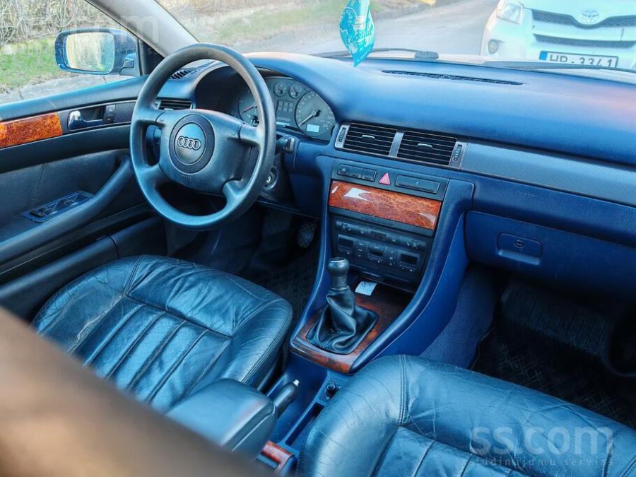 Zils Audi A6 1998 Rīga, ar dzinēja tilpumu 1.90 L un nobraukumu 340 tūkst. km par 1300 €, foto 6 vietnē AUTOMOTO.COM.LV