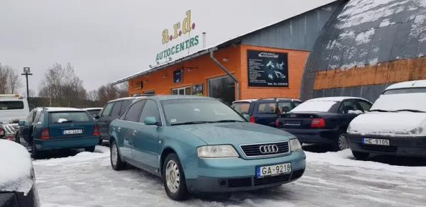 Синий Ауди А6 1998 в Валмиера, объемом двигателя 1.80 л и пробегом 378 тыс. км за 1100 €, фото 1 на AUTOMOTO.COM.LV