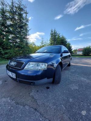 Zils Audi A6 1998 Šalčininkai, ar dzinēja tilpumu 1.90 L un nobraukumu 341 tūkst. km par 1400 €, foto  vietnē AUTOMOTO.COM.LV