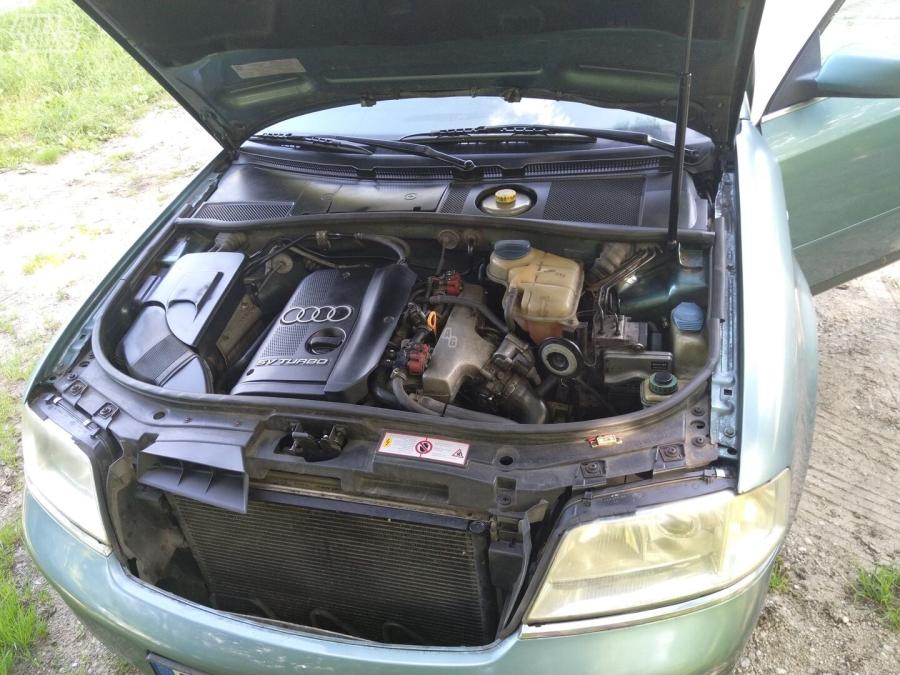 Blue Audi A6 1998 in Vilnius, with an engine capacity of 1.80 L and mileage of 321 thousand km for 950 €, photo 6 on AUTOMOTO.COM.LV
