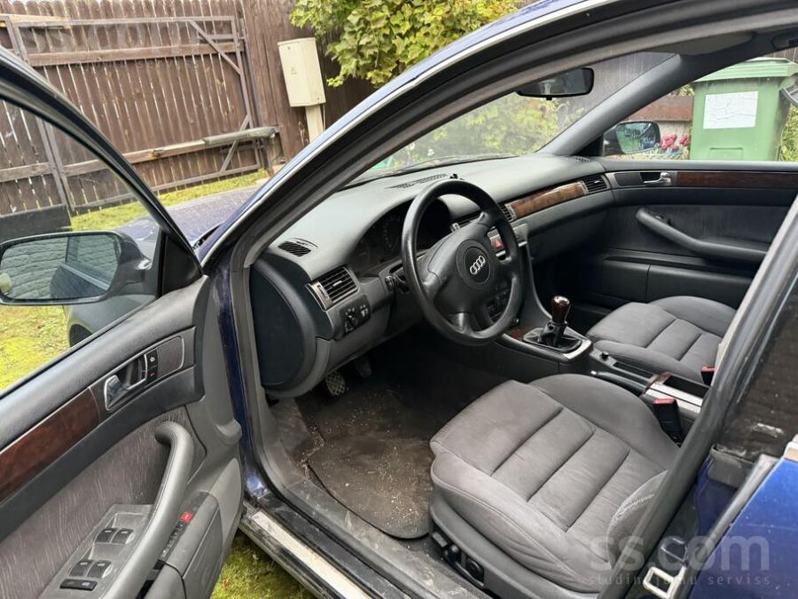 Blue Audi A6 1999 in Riga, with an engine capacity of 2.40 L and mileage of 412 thousand km for 1300 €, photo 6 on AUTOMOTO.COM.LV