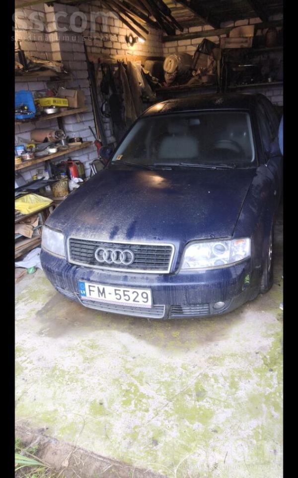Blue Audi A6 2001 in Jelgava, with an engine capacity of 2.40 L and mileage of 300 thousand km for 400 €, photo 1 on AUTOMOTO.COM.LV