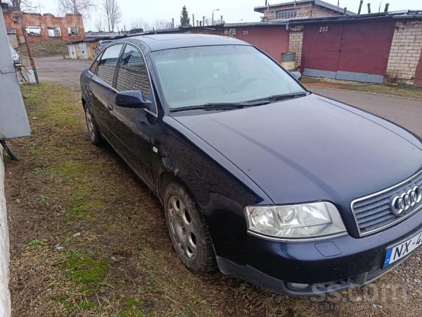 Blue Audi A6 2002 in Daugavpils, with an engine capacity of 2.50 L and mileage of 280 thousand km for 2100 €, photo 1 on AUTOMOTO.COM.LV