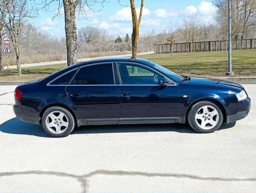 Blue Audi A6 2002 in Naujoji Akmene, with an engine capacity of 1.90 L and mileage of 372 thousand km for 2500 €, photo 7 on AUTOMOTO.COM.LV