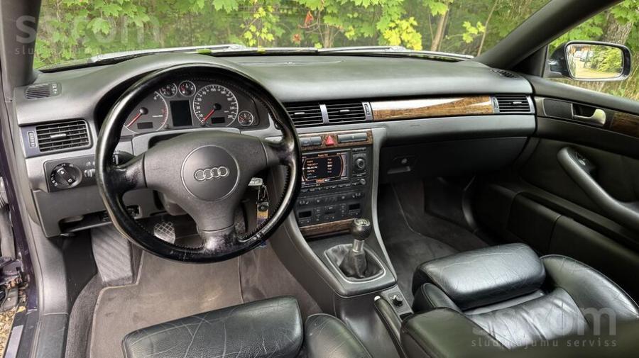 Blue Audi A6 2002 in Jurmala, with an engine capacity of 2.50 L and mileage of 347 thousand km for 2599 €, photo 15 on AUTOMOTO.COM.LV