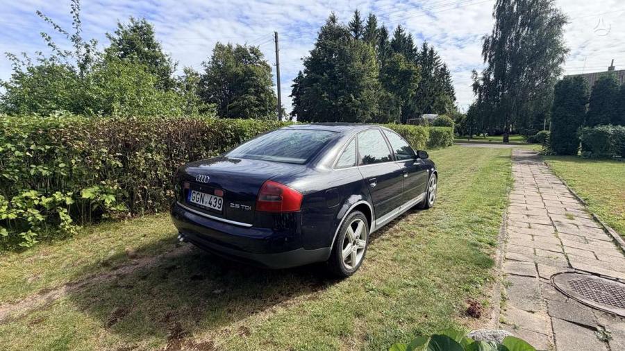 Blue Audi A6 2003 in Vilnius, with an engine capacity of 2.50 L and mileage of 367 thousand km for 750 €, photo 6 on AUTOMOTO.COM.LV