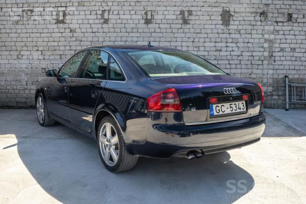 Blue Audi A6 2003 in Liepaja, with an engine capacity of 2.50 L and mileage of 302 thousand km for 2500 €, photo 4 on AUTOMOTO.COM.LV