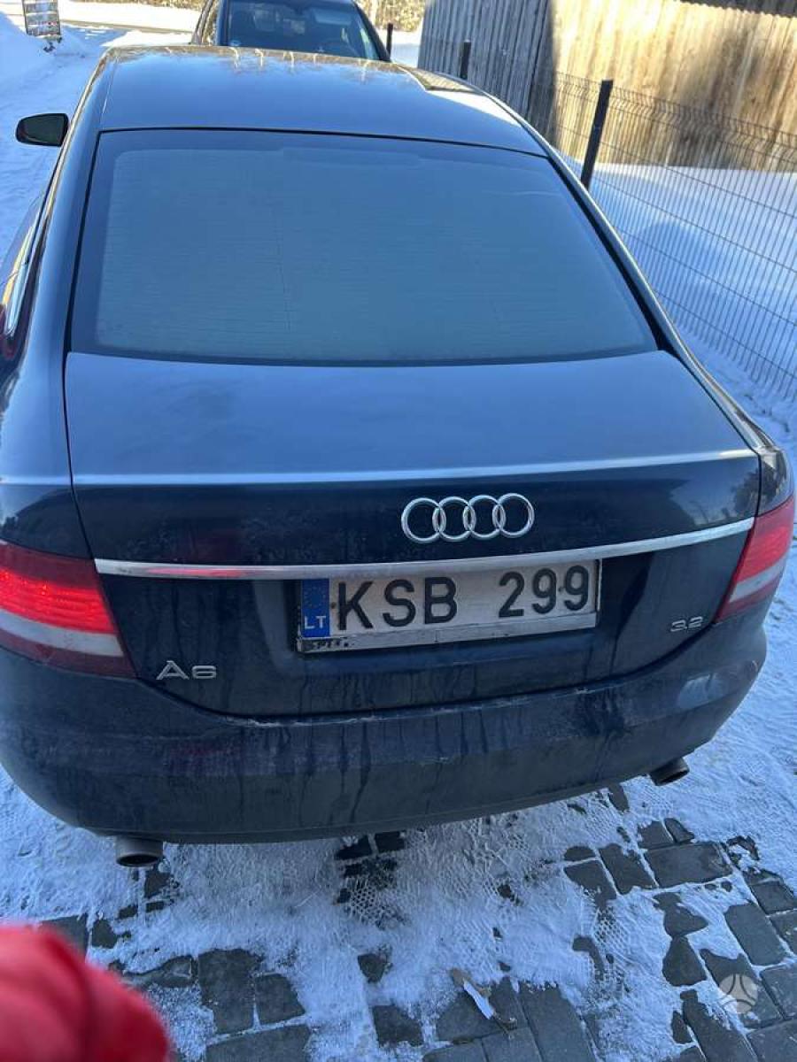 Blue Audi A6 2004 in Mazeikiai, with an engine capacity of 3.20 L and mileage of 343 thousand km for 1300 €, photo 6 on AUTOMOTO.COM.LV