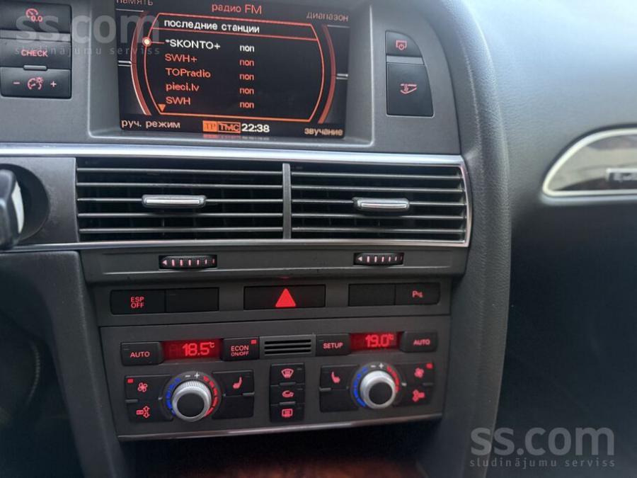 Blue Audi A6 2004 in Riga, with an engine capacity of 3.00 L and mileage of 0 thousand km for 2850 €, photo 25 on AUTOMOTO.COM.LV