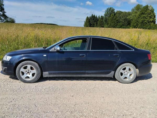 Blue Audi A6 2004 in Skaudvile, with an engine capacity of 2.39 L and mileage of 348 thousand km for 1650 €, photo 3 on AUTOMOTO.COM.LV