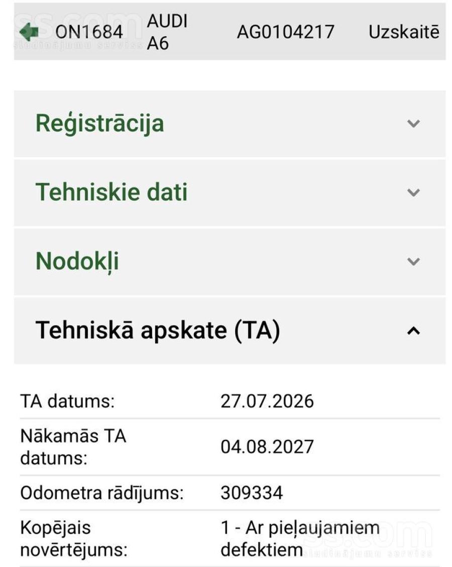 Синий Ауди А6 2005 в Даугавпилс, объемом двигателя 3.00 л и пробегом 0 тыс. км за 3250 €, фото 21 на AUTOMOTO.COM.LV