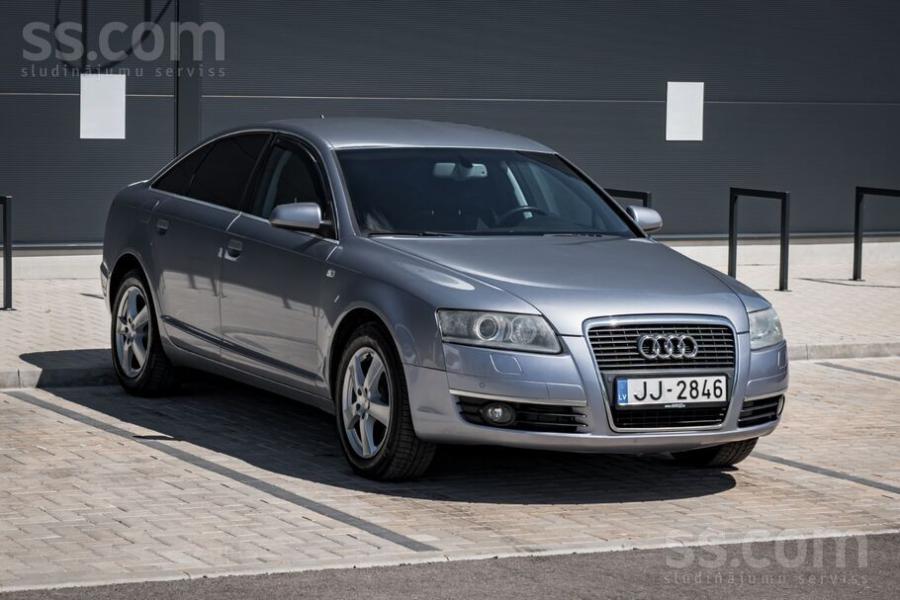 Blue Audi A6 2007 in Riga, with an engine capacity of 2.70 L and mileage of 348 thousand km for 3950 €, photo 4 on AUTOMOTO.COM.LV