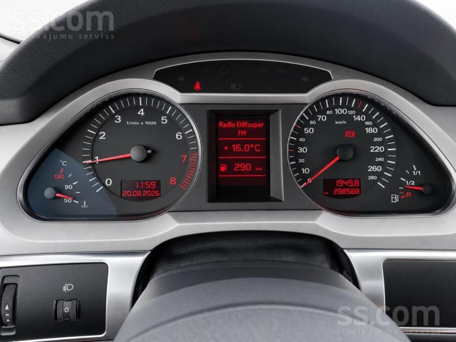 Zils Audi A6 2007 Rīga, ar dzinēja tilpumu 2.00 L un nobraukumu 289 tūkst. km par 2790 €, foto 15 vietnē AUTOMOTO.COM.LV