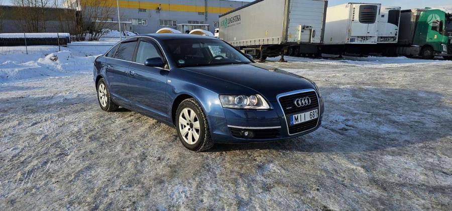 Blue Audi A6 2008 in Klaipeda, with an engine capacity of 2.70 L and mileage of 323 thousand km for 4500 €, photo 1 on AUTOMOTO.COM.LV