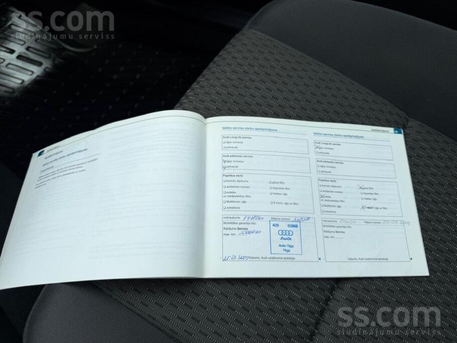 Blue Audi A6 2008 in Riga, with an engine capacity of 2.00 L and mileage of 289 thousand km for 3350 €, photo 26 on AUTOMOTO.COM.LV
