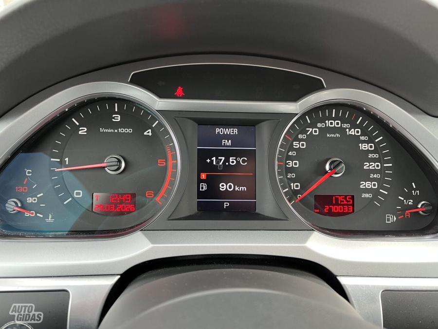 Zils Audi A6 2009 Viļņa, ar dzinēja tilpumu 2.70 L un nobraukumu 270 tūkst. km par 4600 €, foto 13 vietnē AUTOMOTO.COM.LV