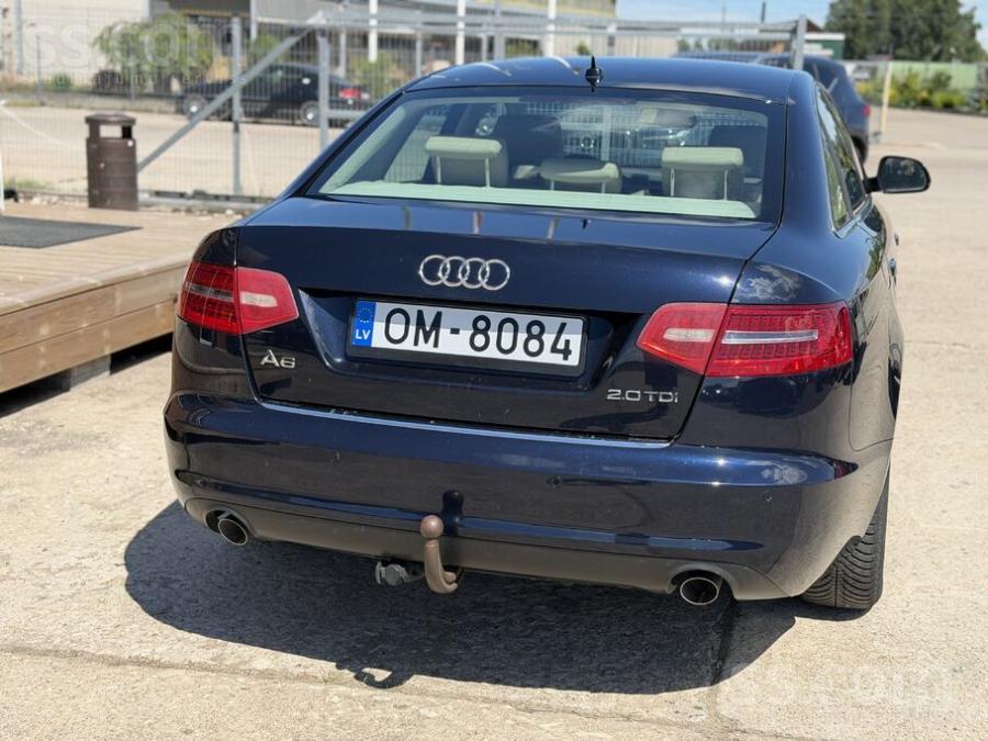 Blue Audi A6 2010 in Riga, with an engine capacity of 2.00 L and mileage of 242 thousand km for 6750 €, photo 16 on AUTOMOTO.COM.LV