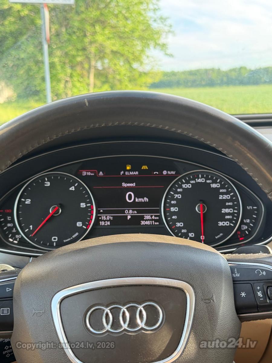 Blue Audi A6 2011 in Mustvee, with an engine capacity of 3.00 L and mileage of 304 thousand km for 7999 €, photo 10 on AUTOMOTO.COM.LV