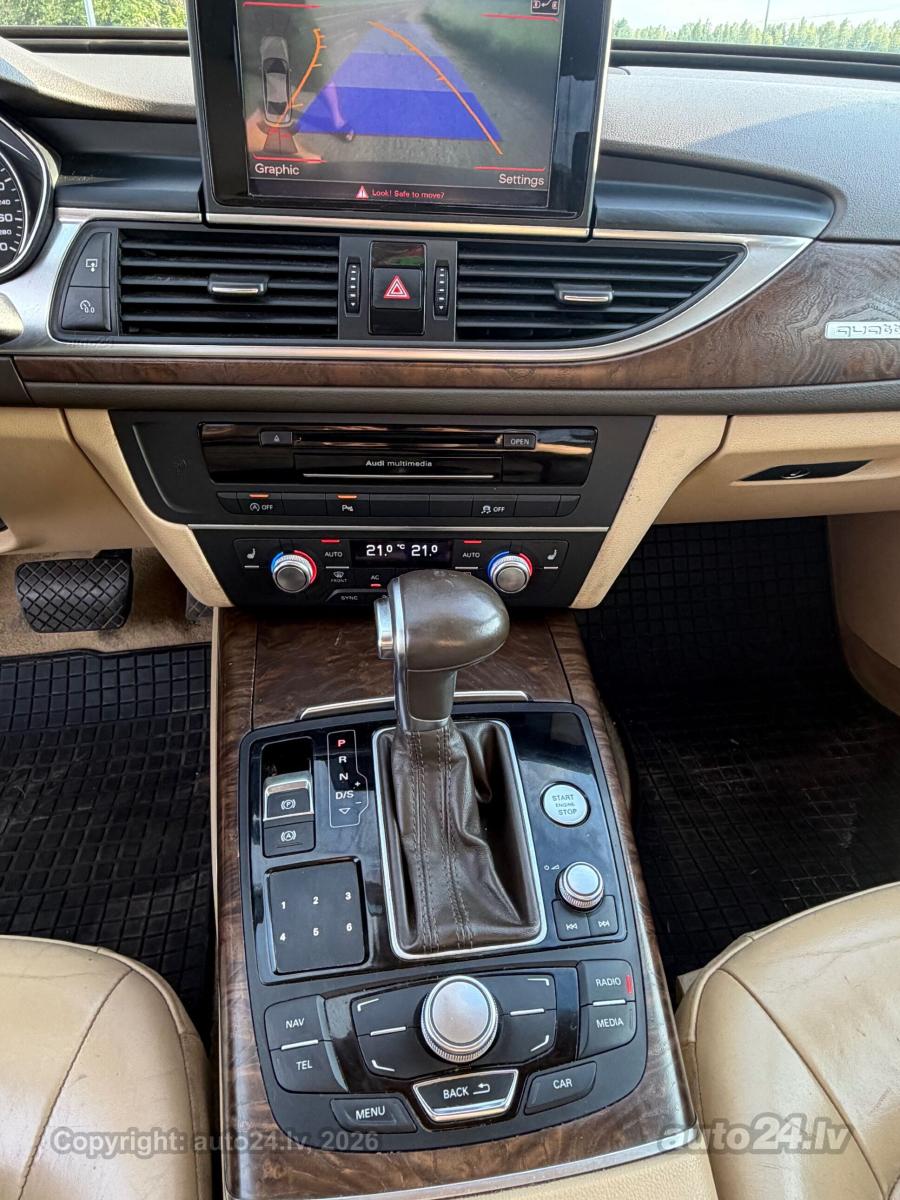 Blue Audi A6 2011 in Mustvee, with an engine capacity of 3.00 L and mileage of 304 thousand km for 7999 €, photo 14 on AUTOMOTO.COM.LV