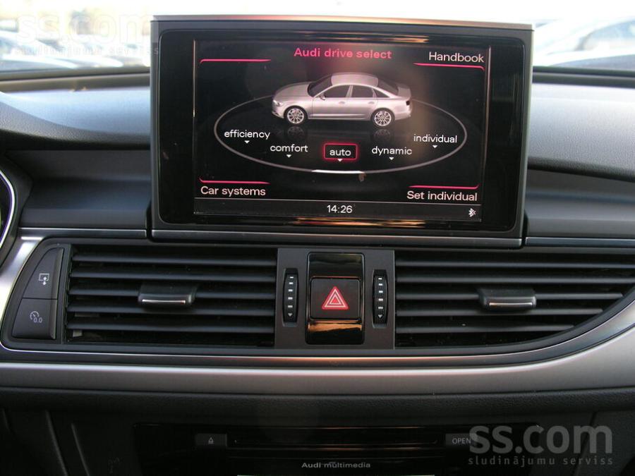 Blue Audi A6 2011 in Riga, with an engine capacity of 3.00 L and mileage of 324 thousand km for 8250 €, photo 13 on AUTOMOTO.COM.LV