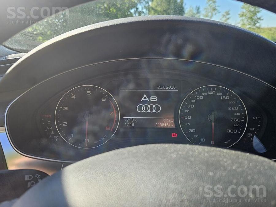 Blue Audi A6 2012 in Riga, with an engine capacity of 2.00 L and mileage of 244 thousand km for 8300 €, photo 7 on AUTOMOTO.COM.LV