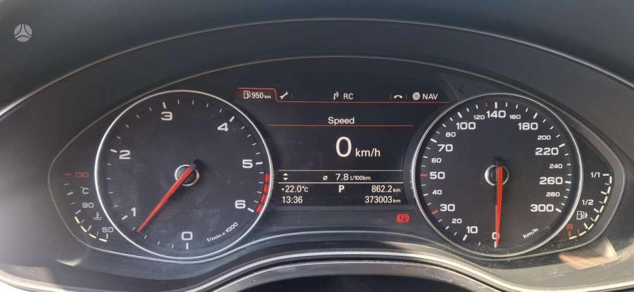 Blue Audi A6 2012 in Utena, with an engine capacity of 2.97 L and mileage of 372 thousand km for 10500 €, photo 13 on AUTOMOTO.COM.LV