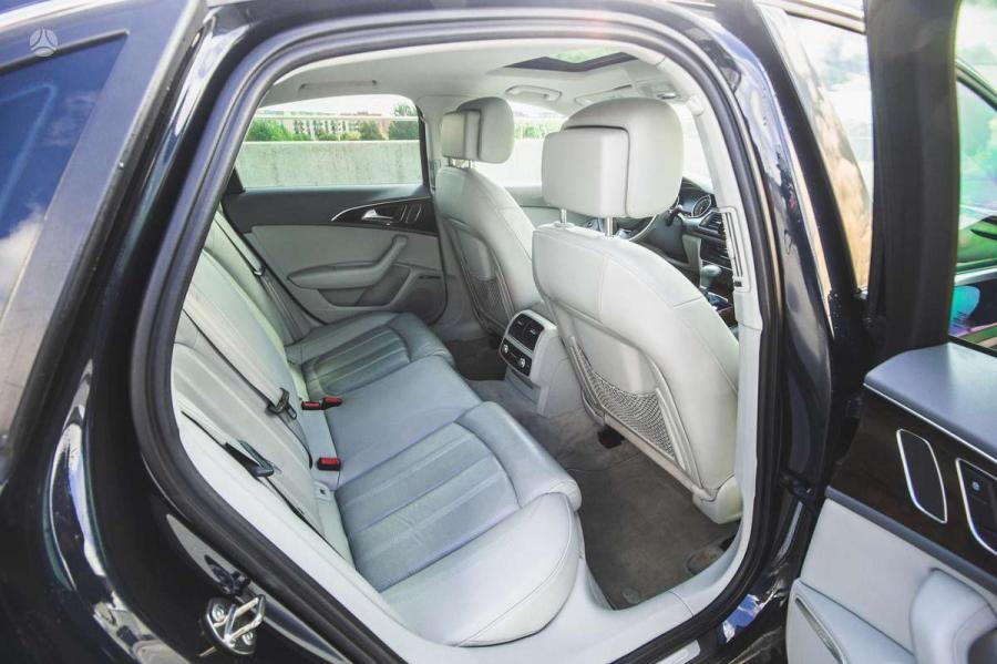 Blue Audi A6 2012 in Vilnius, with an engine capacity of 3.00 L and mileage of 198 thousand km for 11000 €, photo 16 on AUTOMOTO.COM.LV