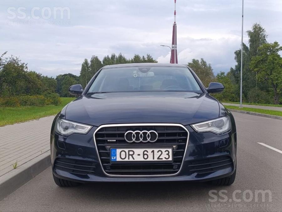 Blue Audi A6 2012 in Riga, with an engine capacity of 3.00 L and mileage of 195 thousand km for 12800 €, photo 1 on AUTOMOTO.COM.LV