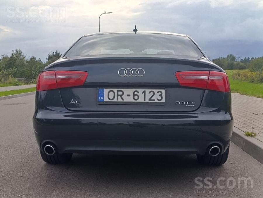 Blue Audi A6 2012 in Riga, with an engine capacity of 3.00 L and mileage of 195 thousand km for 12800 €, photo 6 on AUTOMOTO.COM.LV