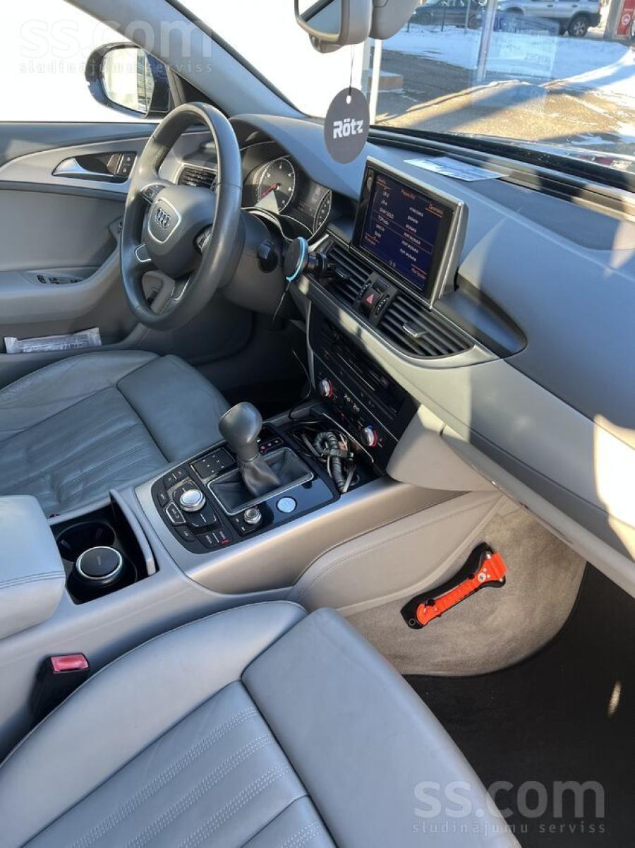 Blue Audi A6 2013 in Riga, with an engine capacity of 3.00 L and mileage of 306 thousand km for 9700 €, photo 9 on AUTOMOTO.COM.LV