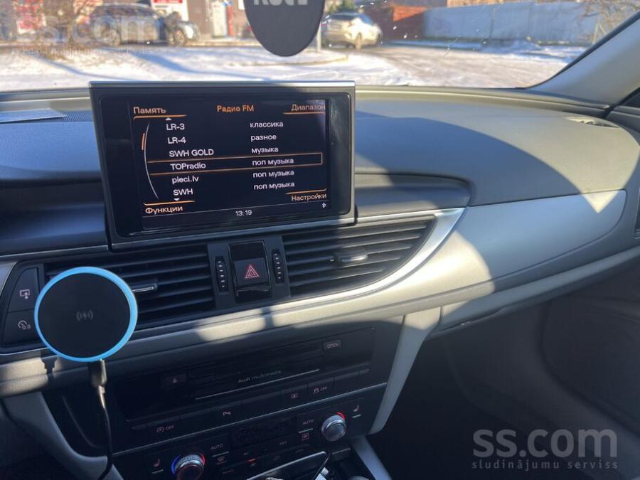 Blue Audi A6 2013 in Riga, with an engine capacity of 3.00 L and mileage of 306 thousand km for 9700 €, photo 14 on AUTOMOTO.COM.LV
