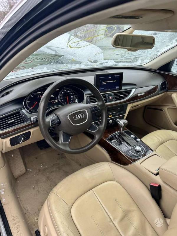 Blue Audi A6 2014 in Vilnius, with an engine capacity of 2.97 L and mileage of 170 thousand km for 7650 €, photo 10 on AUTOMOTO.COM.LV
