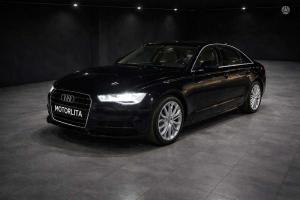 Zils Audi A6 2014 Viļņa, ar dzinēja tilpumu 2.97 L un nobraukumu 270 tūkst. km par 13999 €, foto  vietnē AUTOMOTO.COM.LV