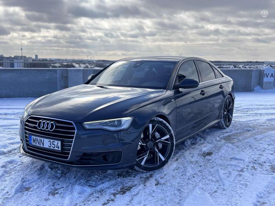 Blue Audi A6 2015 in Vilnius, with an engine capacity of 2.97 L and mileage of 210 thousand km for 11850 €, photo 2 on AUTOMOTO.COM.LV