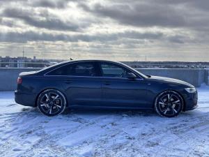 Blue Audi A6 2015 in Vilnius, with an engine capacity of 2.97 L and mileage of 210 thousand km for 11850 €, photo 4 on AUTOMOTO.COM.LV