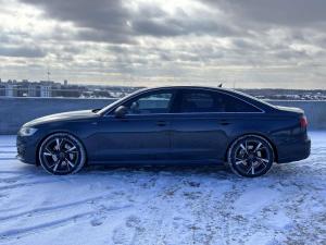 Blue Audi A6 2015 in Vilnius, with an engine capacity of 2.97 L and mileage of 210 thousand km for 11850 €, photo 5 on AUTOMOTO.COM.LV