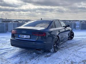 Blue Audi A6 2015 in Vilnius, with an engine capacity of 2.97 L and mileage of 210 thousand km for 11850 €, photo 6 on AUTOMOTO.COM.LV
