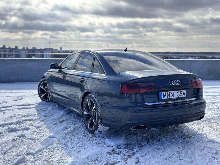 Blue Audi A6 2015 in Vilnius, with an engine capacity of 2.97 L and mileage of 210 thousand km for 11850 €, photo 7 on AUTOMOTO.COM.LV