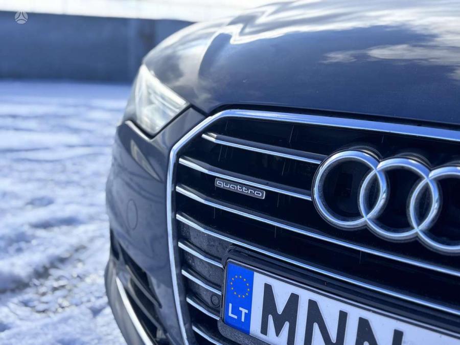 Blue Audi A6 2015 in Vilnius, with an engine capacity of 2.97 L and mileage of 210 thousand km for 11850 €, photo 11 on AUTOMOTO.COM.LV