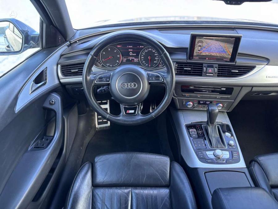 Blue Audi A6 2015 in Vilnius, with an engine capacity of 2.97 L and mileage of 210 thousand km for 11850 €, photo 19 on AUTOMOTO.COM.LV