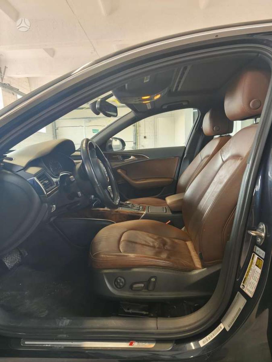 Blue Audi A6 2015 in Panevezys, with an engine capacity of 3.00 L and mileage of 199 thousand km for 5900 €, photo 12 on AUTOMOTO.COM.LV
