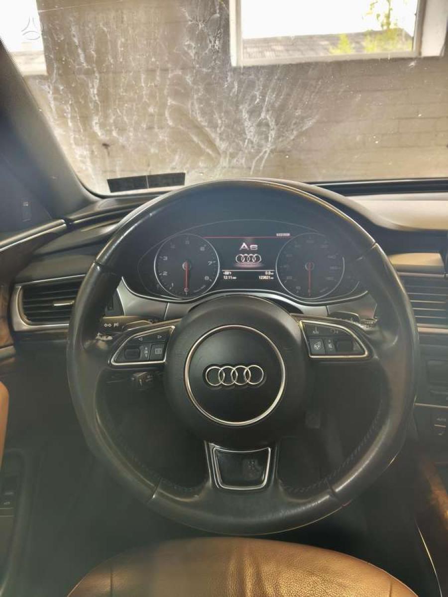 Blue Audi A6 2015 in Panevezys, with an engine capacity of 3.00 L and mileage of 199 thousand km for 5900 €, photo 26 on AUTOMOTO.COM.LV