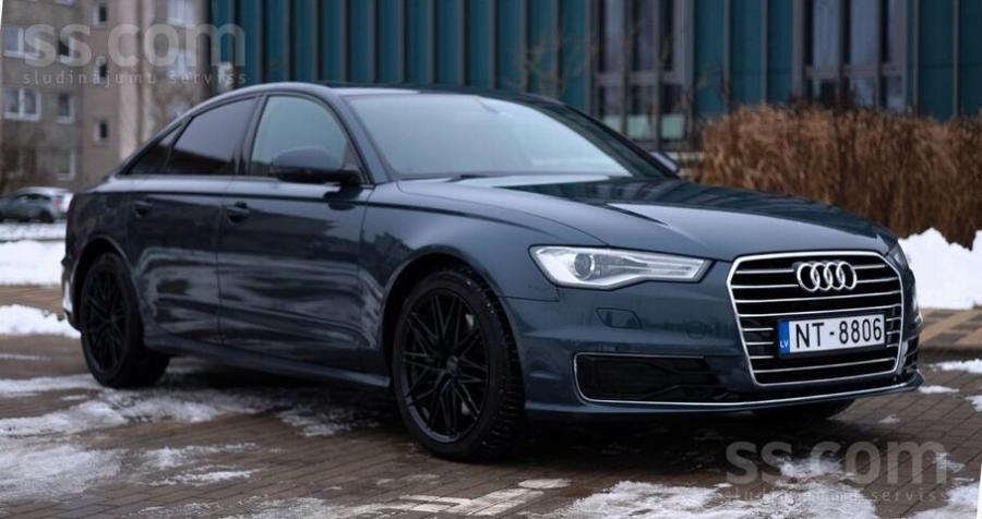 Blue Audi A6 2016 in Jekabpils, with an engine capacity of 2.00 L and mileage of 243 thousand km for 12990 €, photo 1 on AUTOMOTO.COM.LV