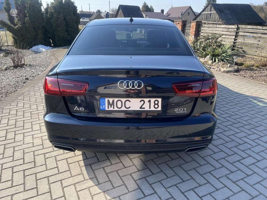 Blue Audi A6 2016 in Kaunas, with an engine capacity of 1.98 L and mileage of 159 thousand km for 14450 €, photo 7 on AUTOMOTO.COM.LV