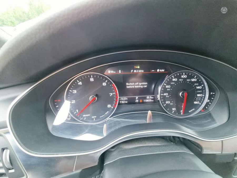 Blue Audi A6 2017 in Siauliai, with an engine capacity of 3.00 L and mileage of 119 thousand km for 15900 €, photo 14 on AUTOMOTO.COM.LV