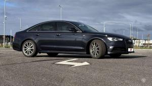 Zils Audi A6 2018 Marijampole, ar dzinēja tilpumu 2.00 L un nobraukumu 93 tūkst. km par 15850 €, foto  vietnē AUTOMOTO.COM.LV