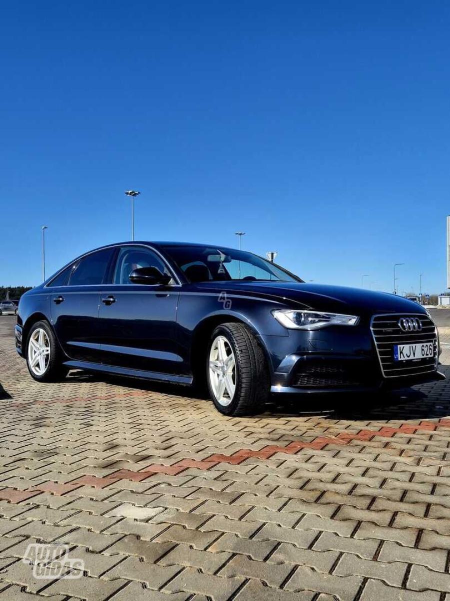 Blue Audi A6 2018 in Vilnius, with an engine capacity of 2.00 L and mileage of 67 thousand km for 19444 €, photo 1 on AUTOMOTO.COM.LV