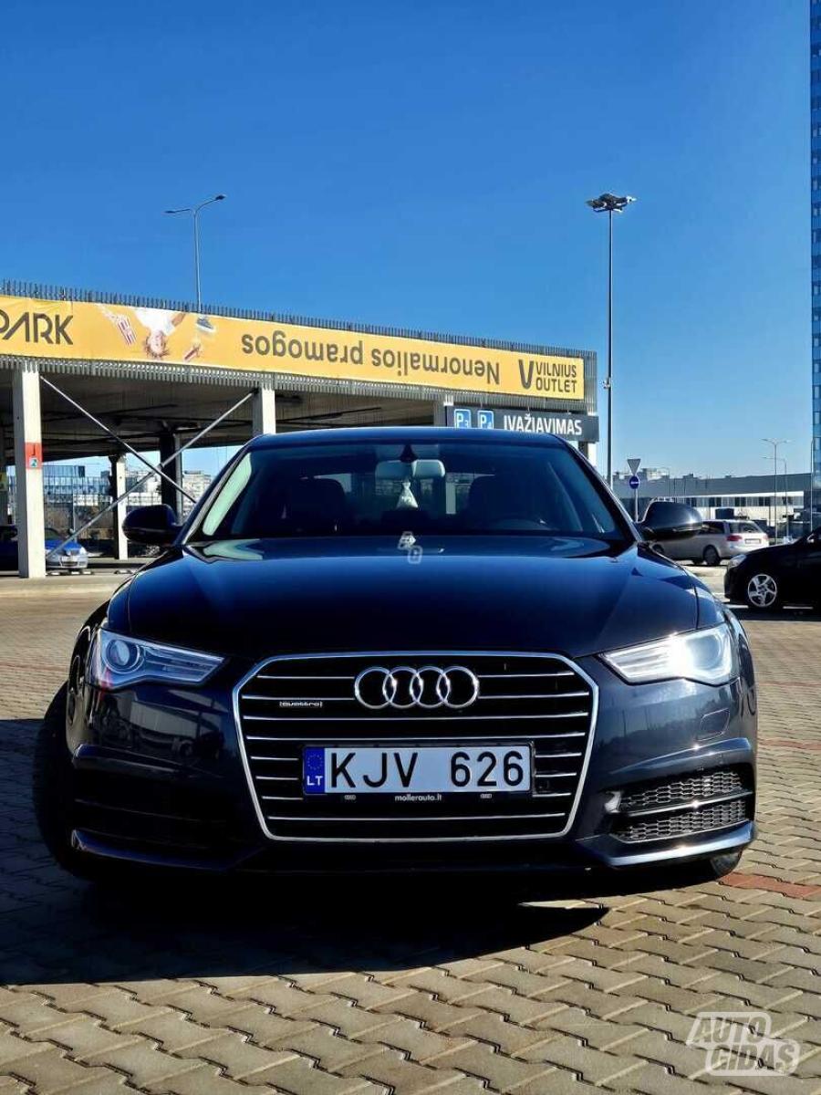 Blue Audi A6 2018 in Vilnius, with an engine capacity of 2.00 L and mileage of 67 thousand km for 19444 €, photo 2 on AUTOMOTO.COM.LV