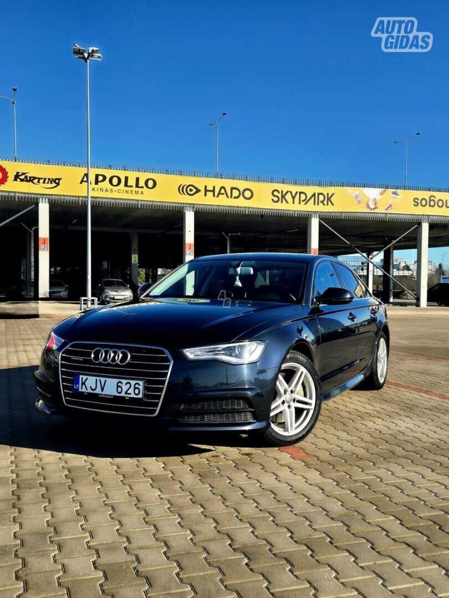 Blue Audi A6 2018 in Vilnius, with an engine capacity of 2.00 L and mileage of 67 thousand km for 19444 €, photo 3 on AUTOMOTO.COM.LV
