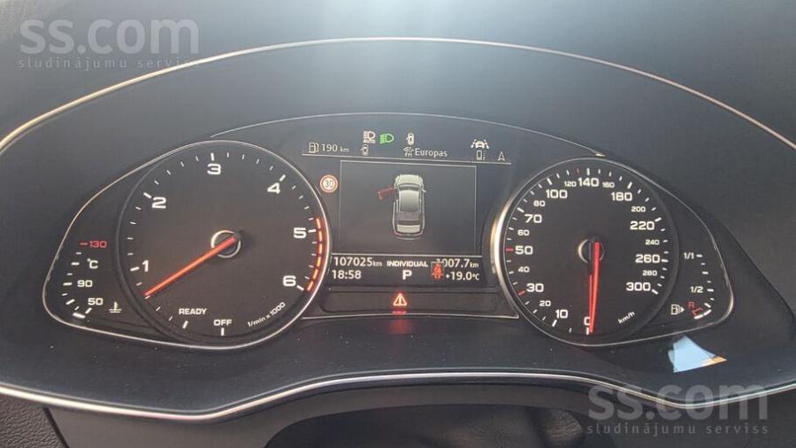Blue Audi A6 2018 in Riga, with an engine capacity of 3.00 L and mileage of 108 thousand km for 24900 €, photo 12 on AUTOMOTO.COM.LV